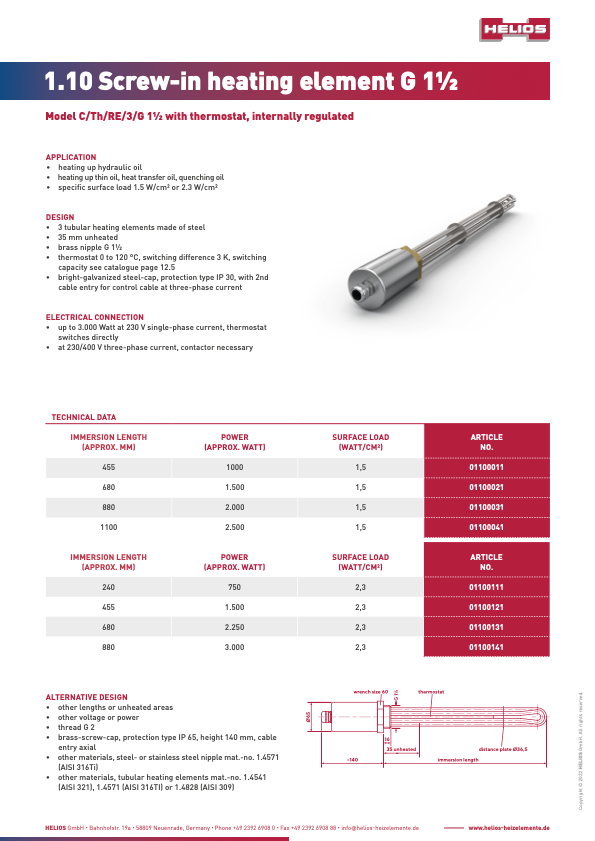 HELIOS-Screw-in heating elements with control system. – Helios Heizelemente
